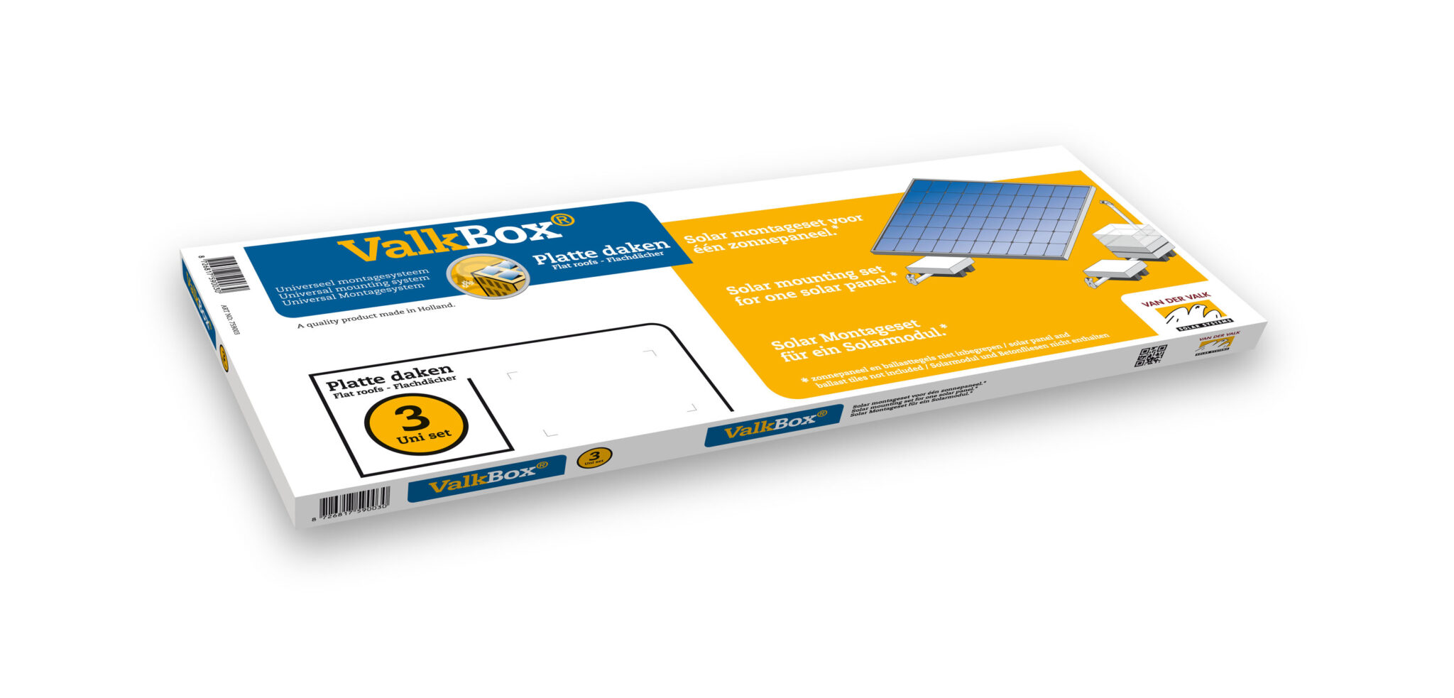 flat-fix Van der Valk Solar Systems ValkBox 3 20° Flachdach oder Boden ...
